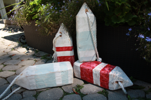 easy DIY project making beach inspired buoys