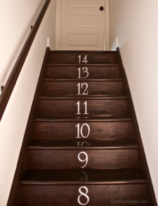 DIY Numbered Staircase... - Cynthia Weber Design