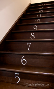 DIY Numbered Staircase... - Cynthia Weber Design